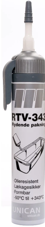 Flydende Pakning Unican Rtv-343 200g | SB Værktøj